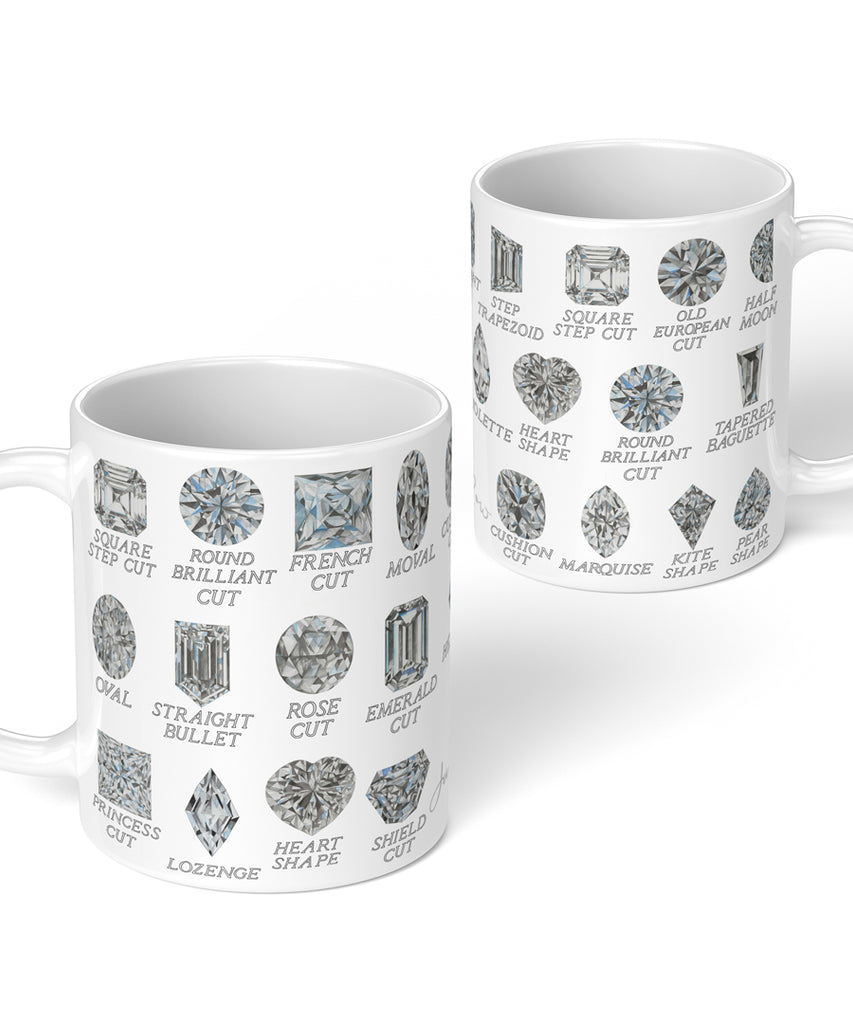 Diamond Shapes with Names Coffee Mug – Juler's Row