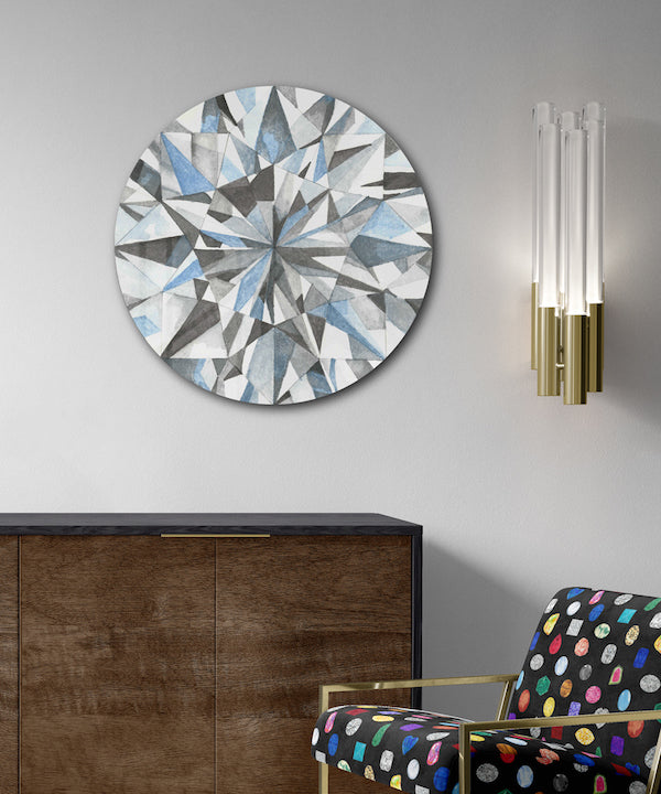 Round Brilliant Cut Diamond on Acrylic – Juler's Row