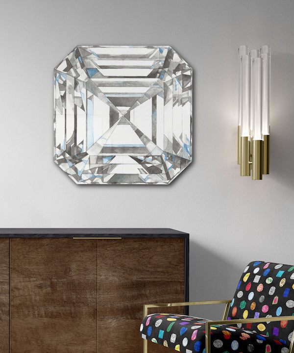 Square Step Cut Diamond on Acrylic – Juler's Row
